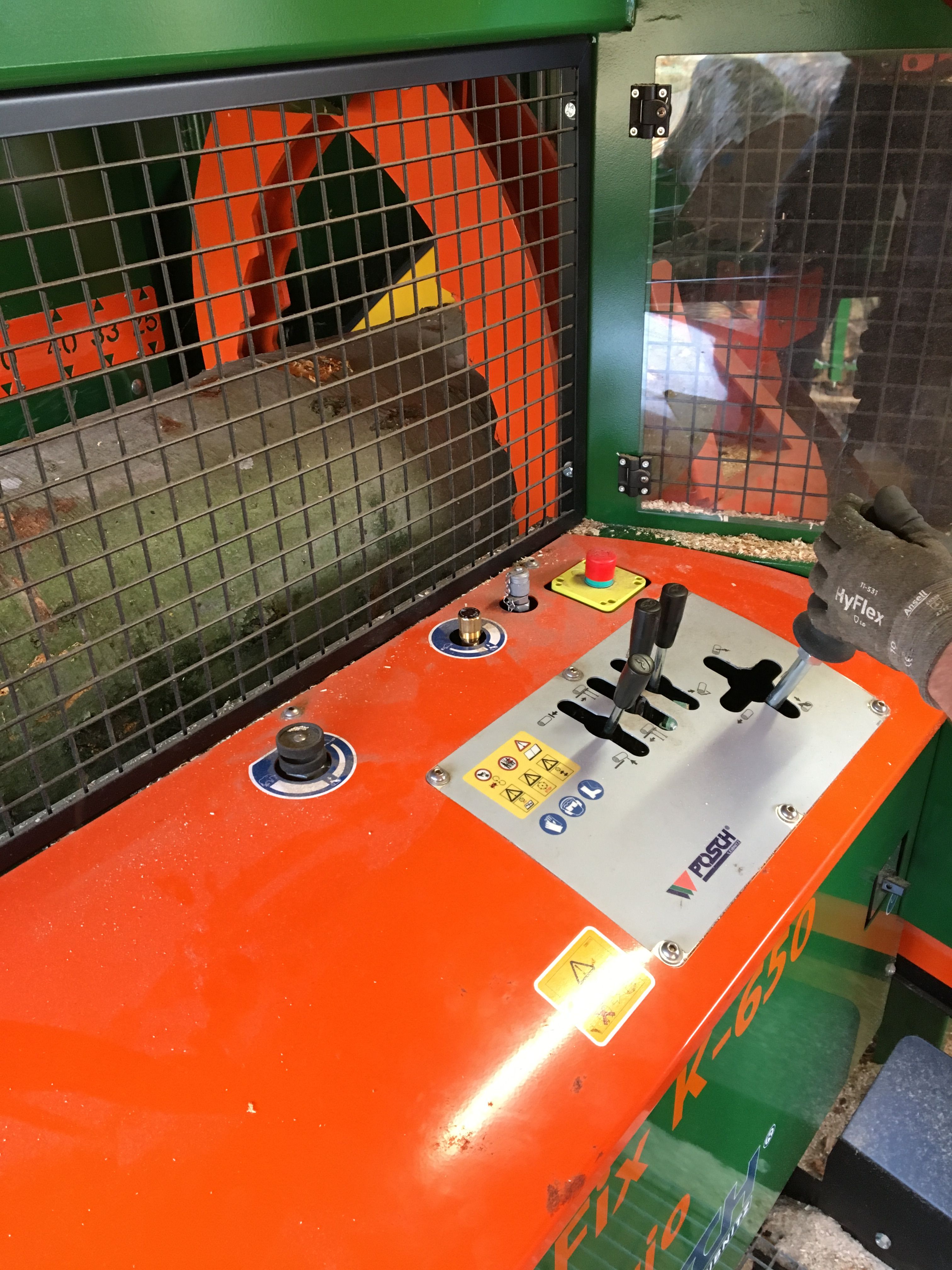 Moderne Brennholz Produktion